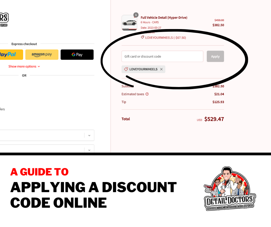 How to add a Discount Code | Detail Doctors Support Article